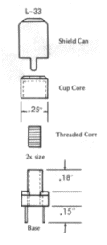 L-33 Shielded Coil Forms